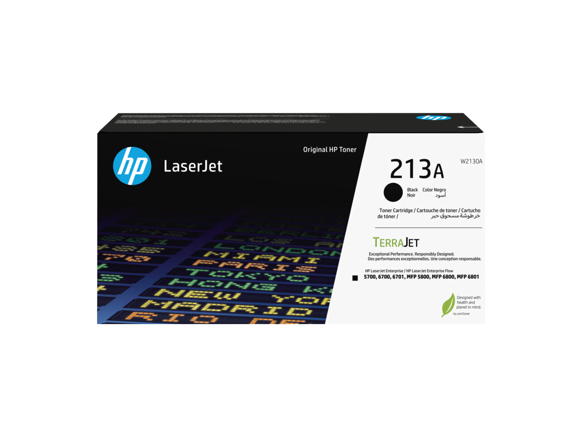 HP 213A Black Original LaserJet Toner Cartridge, (W2130A) | Dubai & Abu ...