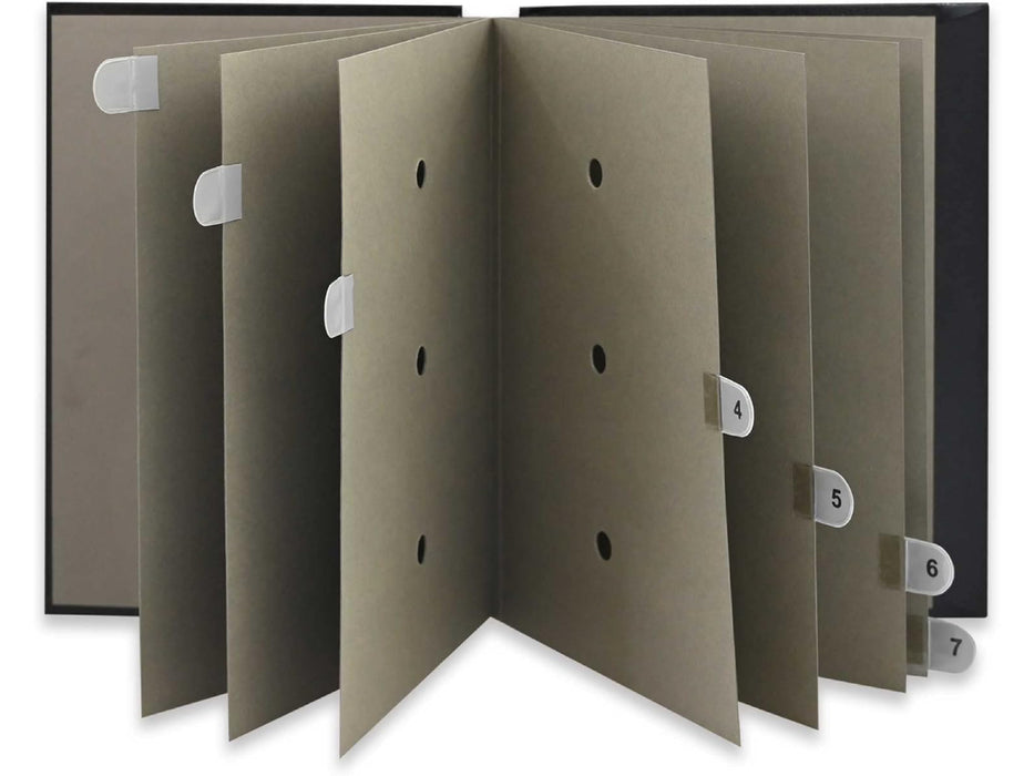 Signature Book, Vinyl Material Cover, 7 Sheets (1-7), Black Color, 240 ...