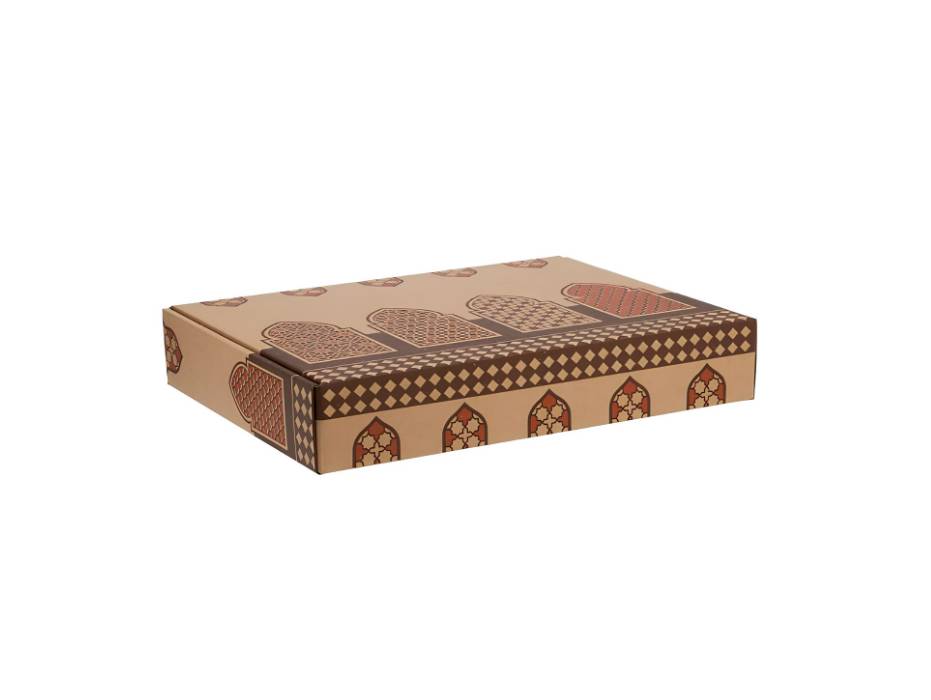 Ramadan Theme Printed Corrugated Meal Box, 35x26x6 cm, 25pcs, Brown ...