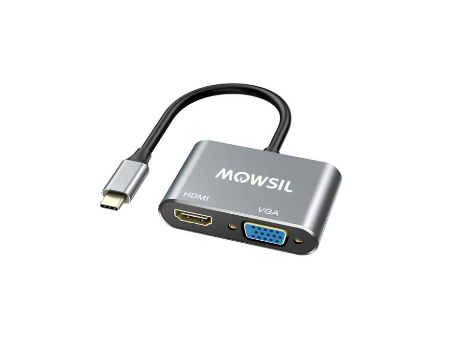 Mowsil USB-C to HDMI+VGA Adapter | Dubai & Abu Dhabi, UAE | Altimus.Office