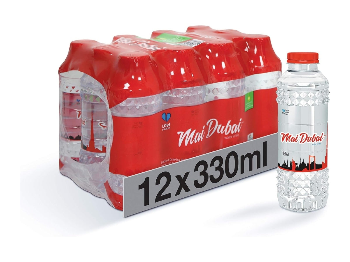 Mai Dubai Drinking Water 330ml - Pack of 12 | Dubai & Abu Dhabi, UAE ...