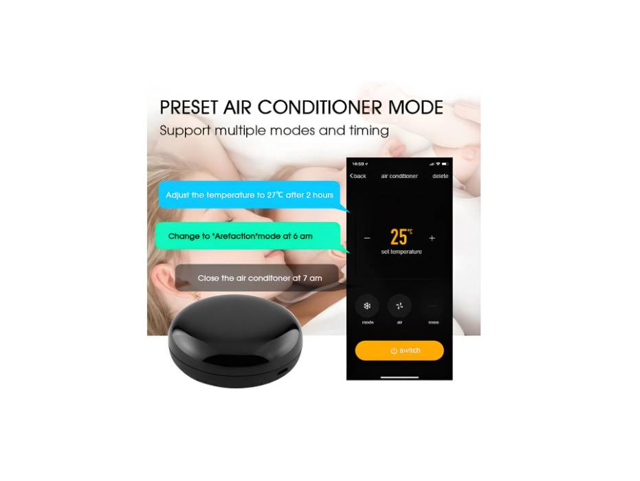 MOES IR Remote Control Wi-Fi(2.4Ghz) Enabled Infrared Universal Remote Controller For Air ...