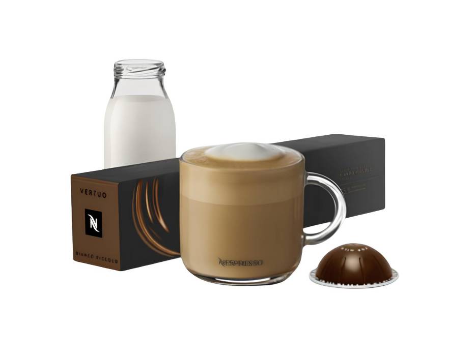 Nespresso Vertuo Bianco Piccolo for Milk, Intense, Sweet, 10pcs/pack ...