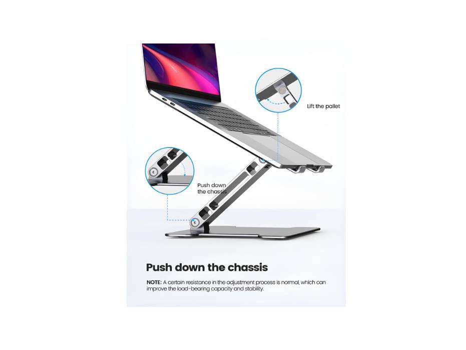 ORICO Laptop Riser Adjustable Height, Portable Laptop Stand Compatible ...