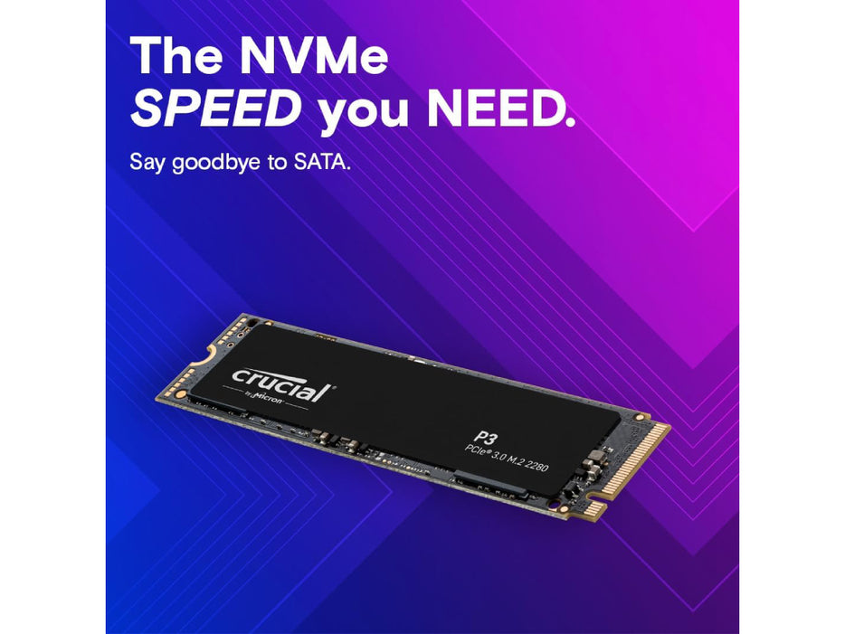 Crucial P3 1TB PCIe 3.0, NVMe, M.2 2280 SSD (CT1000P3SSD8) | Dubai & Abu Dhabi, UAE | Altimus.Office
