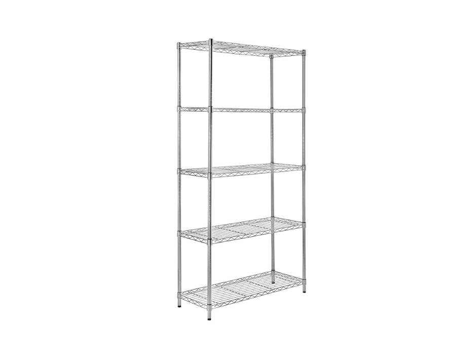 Basics 5-Shelf Storage Unit With Height Adjustable Shelves and ...