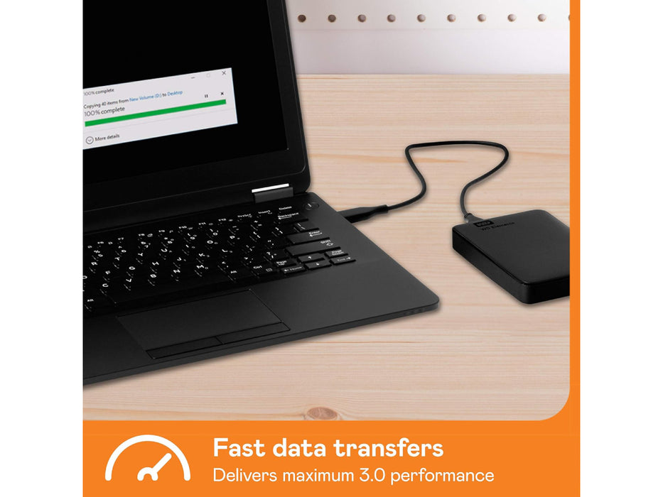 Western Digital 5TB Elements Portable External Hard Drive, USB 3.0 ...