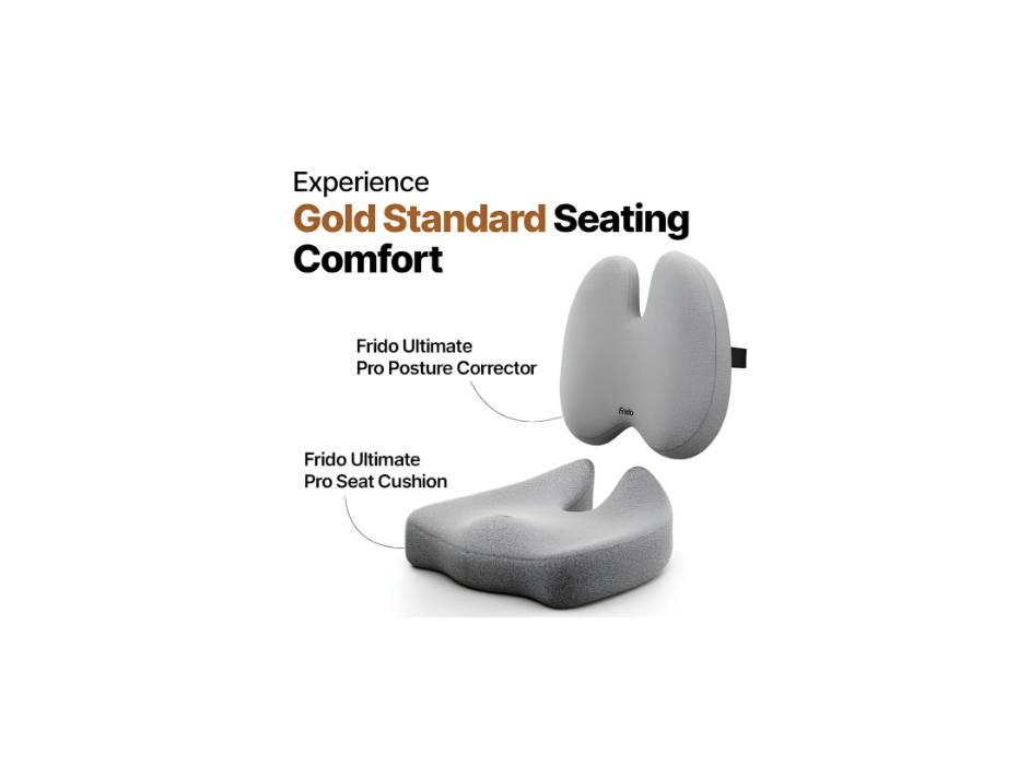 Frido Ultimate Pro Seat Cushion & Posture Corrector Backrest Cushion ...