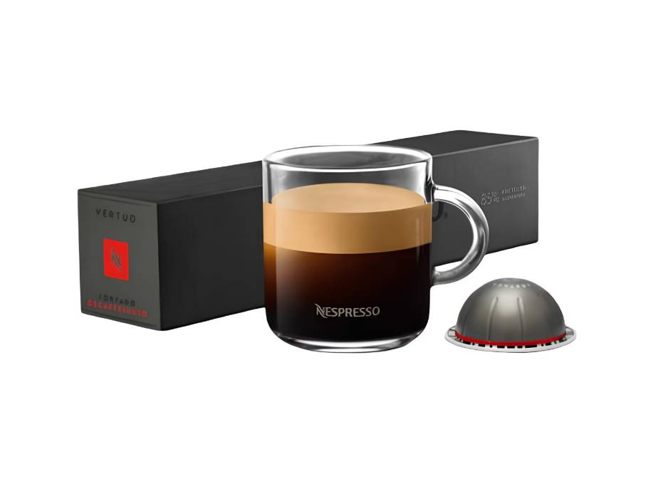 Nespresso Vertuo Fortado Decaffeinato, Intensely Roasted, Woody ...