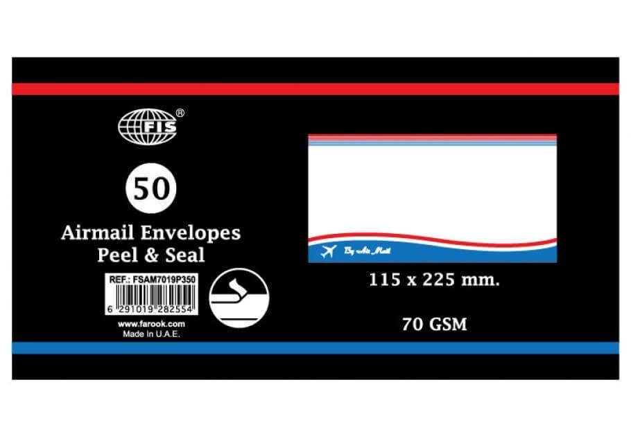 Airmail Envelope(350) - Peel & Seal, 70GSM, (Pack of 50) | Dubai & Abu ...
