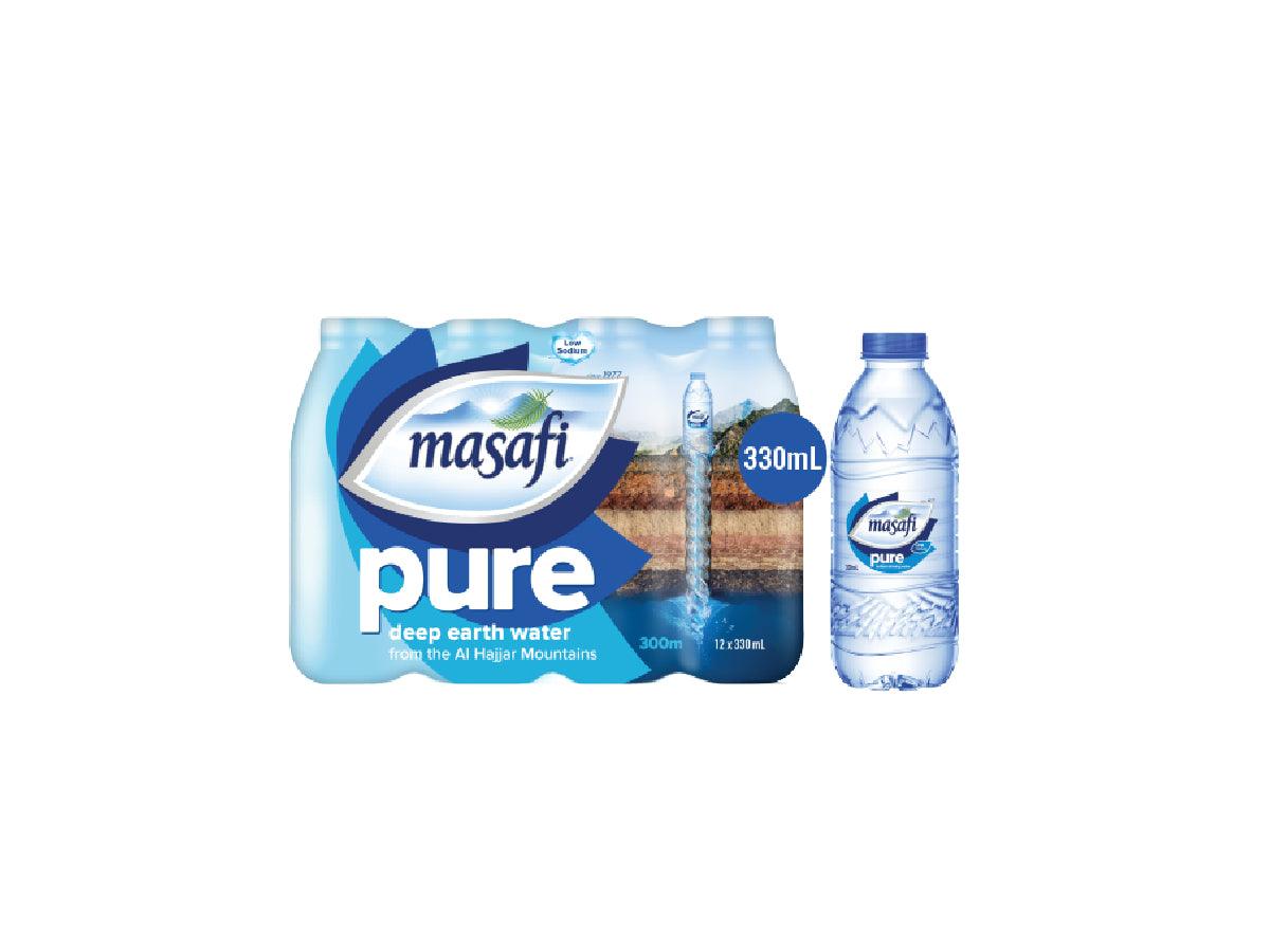 Masafi Pure Bottled Drinking Water, 330ml, 12pcs/pack | Dubai & Abu ...