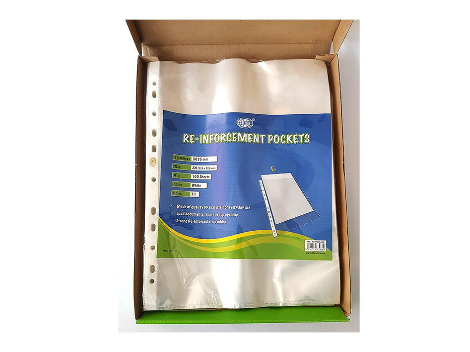 Re-inforcement Pocket A4, 60 Microns, 100/box - FSRP06MMGR | Dubai ...