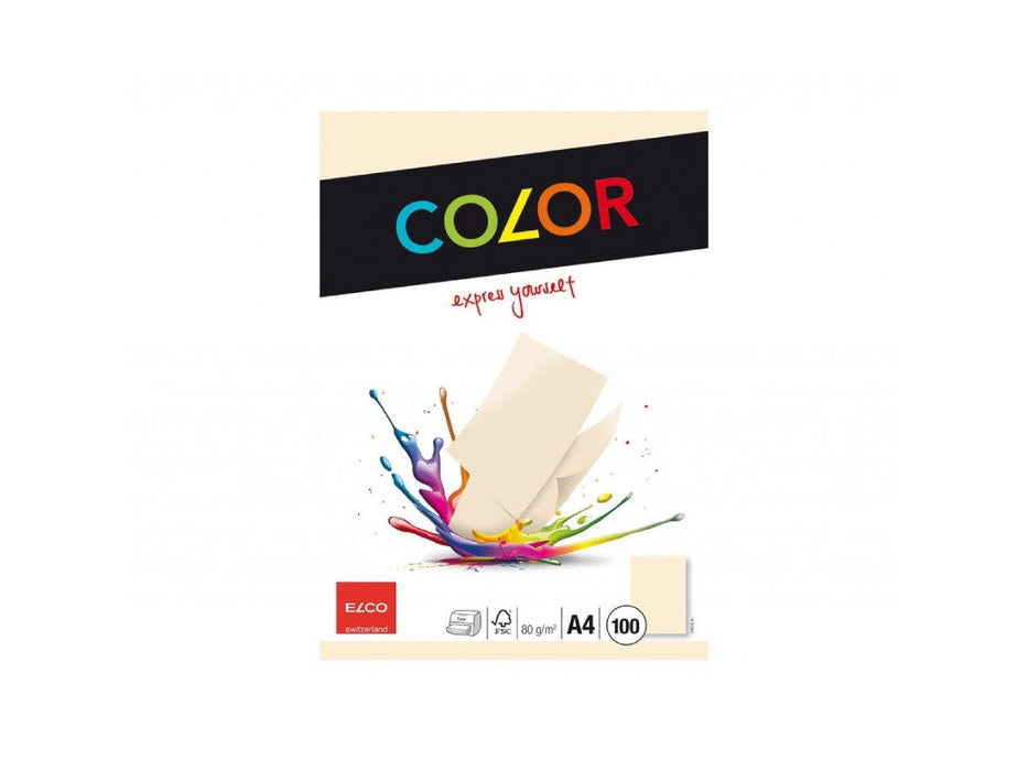 Elco A4 Office Color Paper, 80gsm, 100 Sheets - Cream/Beige | Dubai ...
