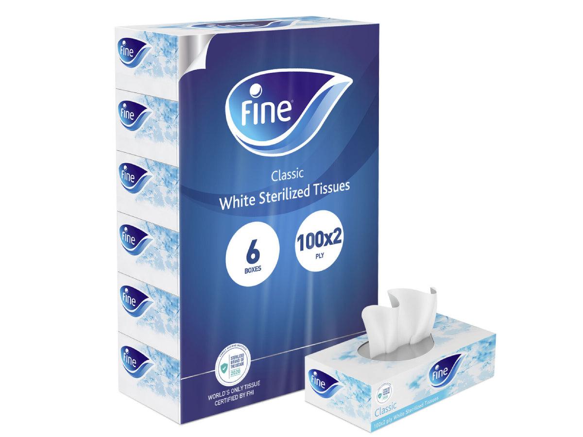 Fine Classic Facial Tissues, 100's 2 Ply, Pack of 6 | Dubai & Abu Dhabi ...