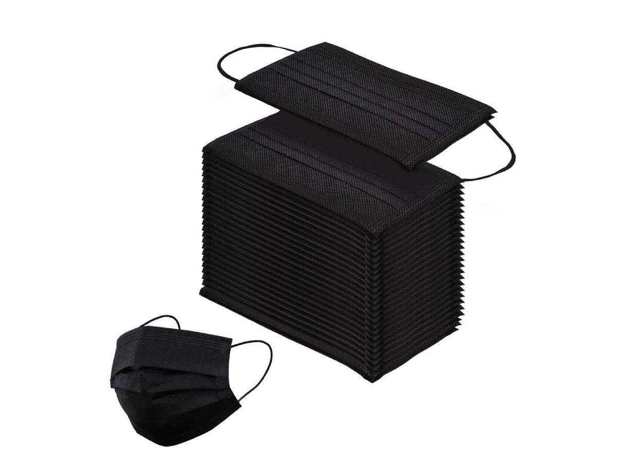 Disposable Face Mask, 50pcs/box - Black | Dubai & Abu Dhabi, UAE ...