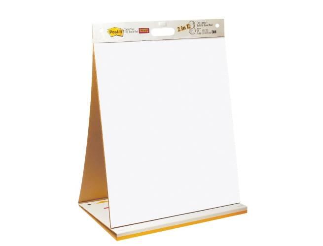 Post-it Super Sticky Portable Tabletop Easel Pad w/ Dry Erase Panel ...
