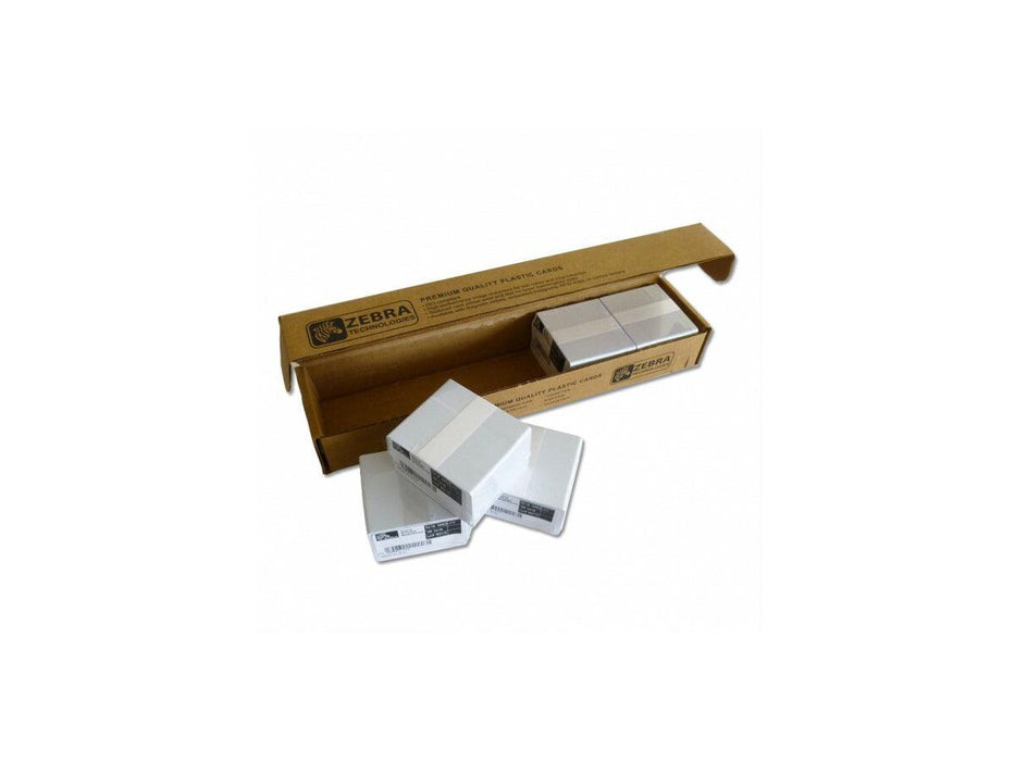 ZEBRA 104523-111 Premier (PVC) Card, Standard White CR80 size, 30 mil ...