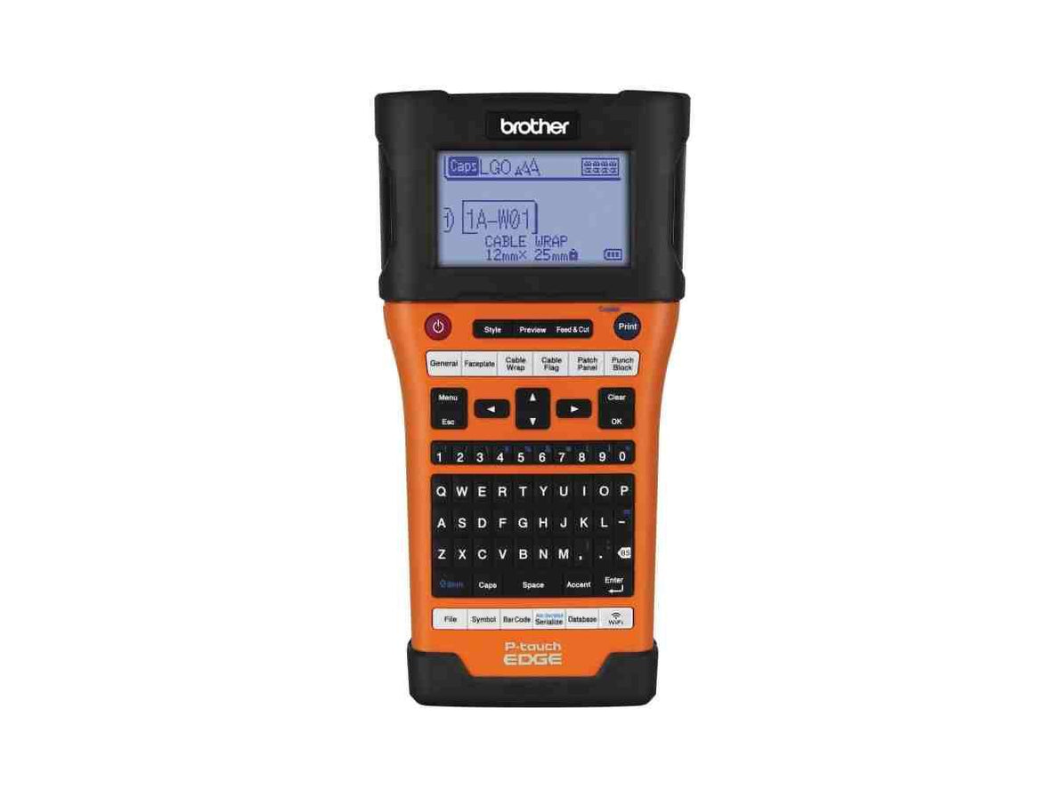 Brother PTE-550W Industrial Label Printer With Wireless Connectivity ...