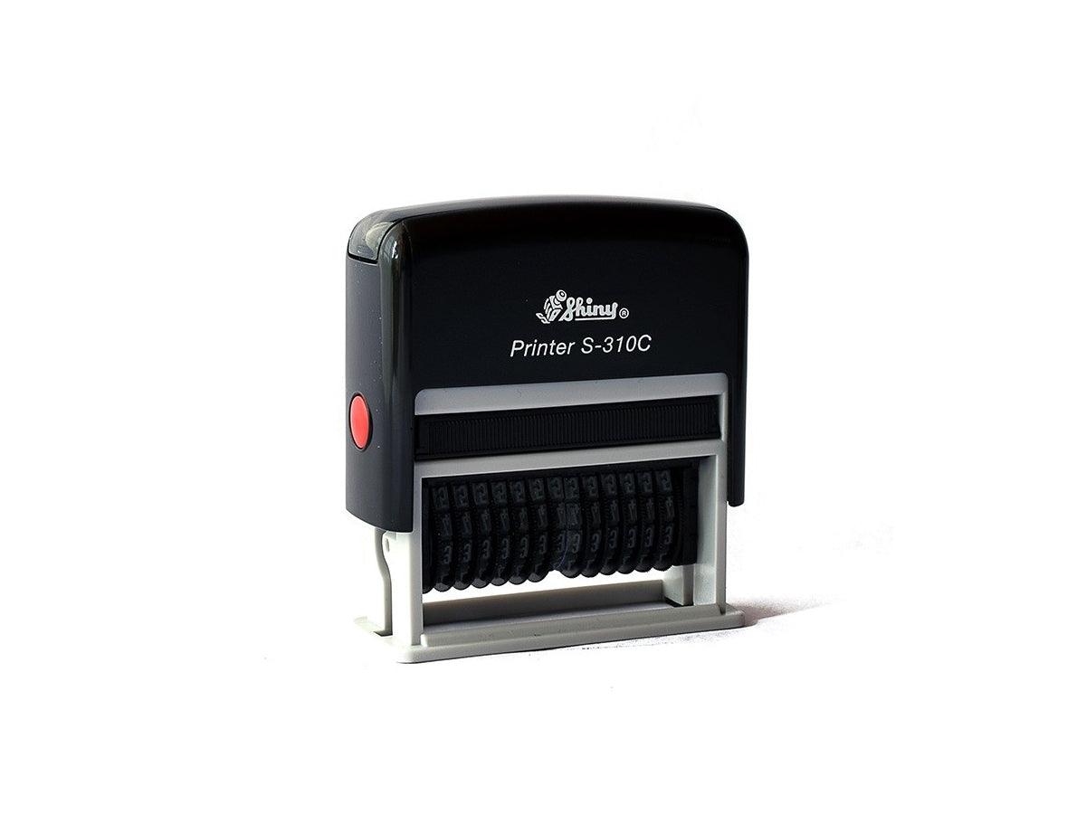 Shiny Self-Inking 14 Digits Numbering Stamp Printer S-310C with ...