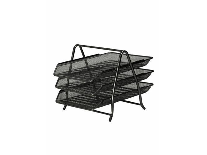 Deluxe Metal Mesh 3 Tier Document Tray Black | Dubai & Abu Dhabi, UAE ...