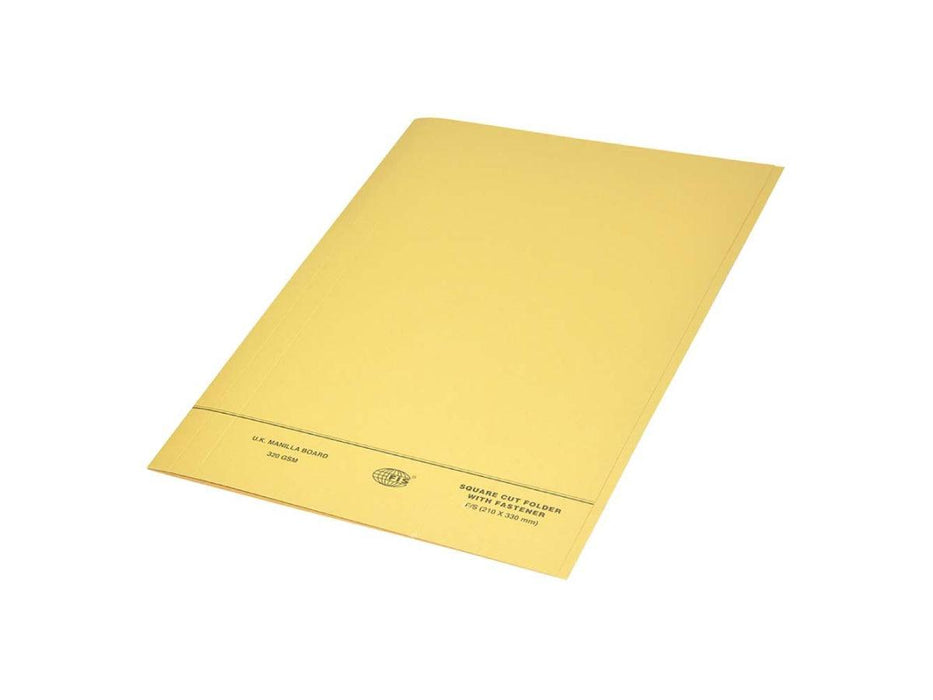 Square Cut Folder With Fastener, Yellow | Dubai & Abu Dhabi, UAE ...