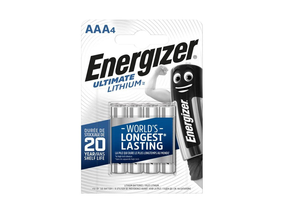 Energizer L92 AAA Ultimate Lithium Battery, (Pack of 4) | Dubai & Abu ...