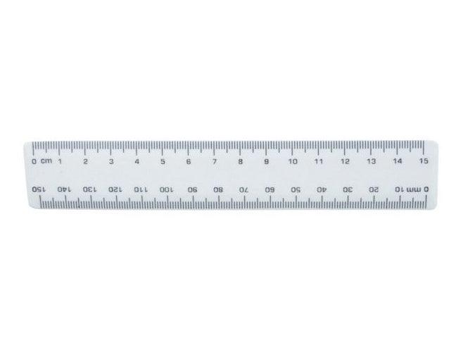 Plastic Ruler 15 cm, Clear | Dubai & Abu Dhabi, UAE | Altimus.Office