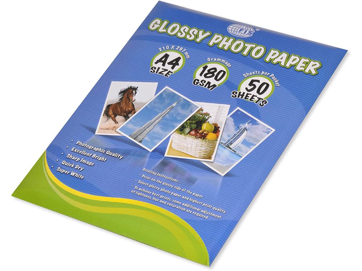 A4 Glossy Photo Paper, 180 GSM, 50 Sheets/pack | Dubai & Abu Dhabi, UAE ...