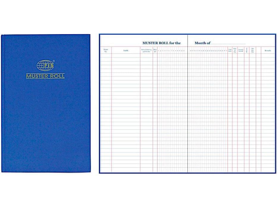 Muster Roll 216mm X 355mm, 96 Sheets (FSCLMSTR) | Dubai & Abu Dhabi ...