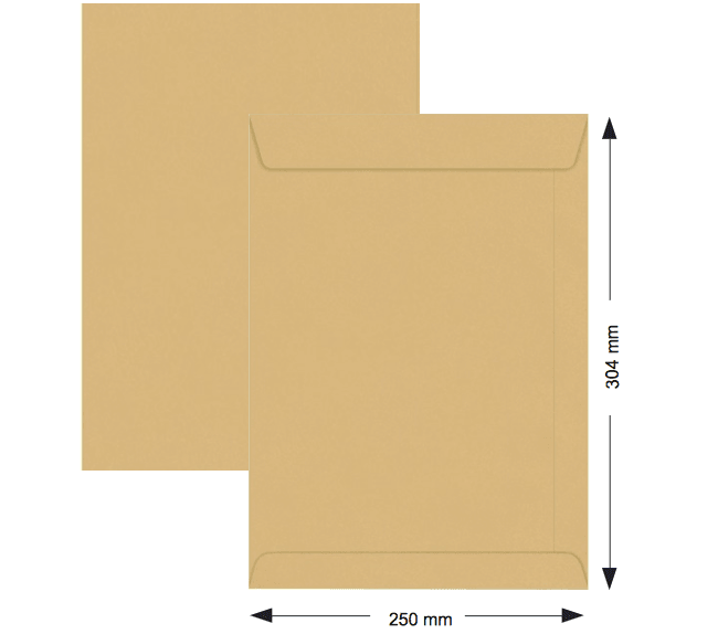 Hispapel Brown Envelope 250 x 304mm 12" x 10" 250pcs/box | Dubai & Abu ...